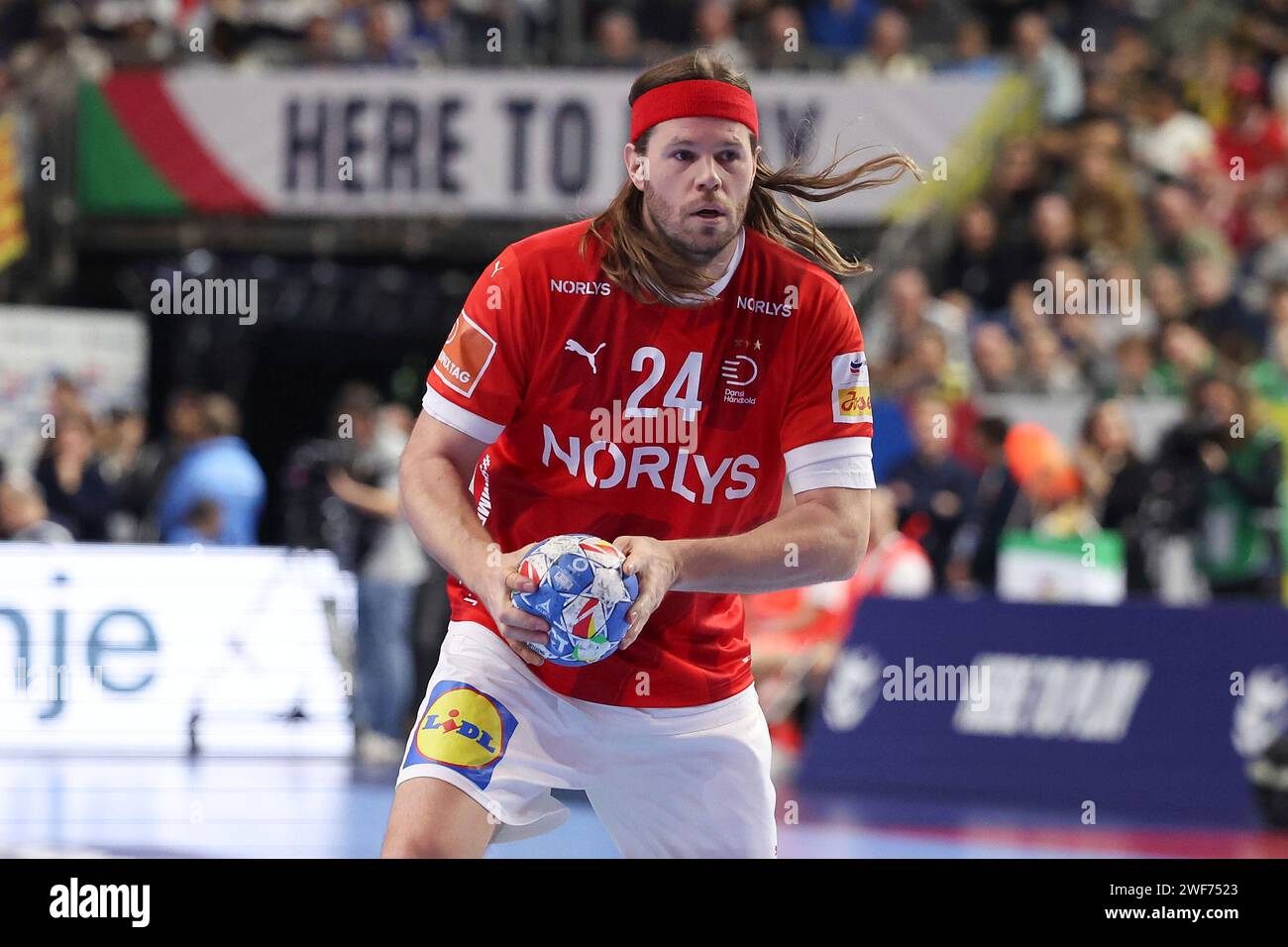 COLOGNE, GERMANY - JANUARY 28 Lanxess Arena, Men's EHF Euro 2024 Final ...