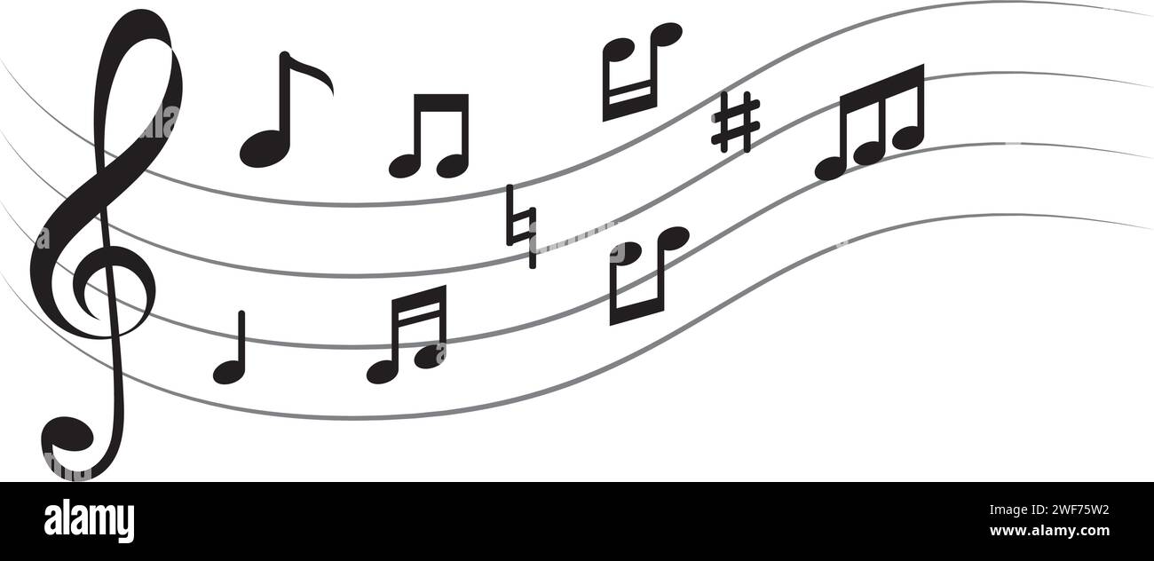 Music note ilustration Icon Vector Stock Vector Image & Art - Alamy