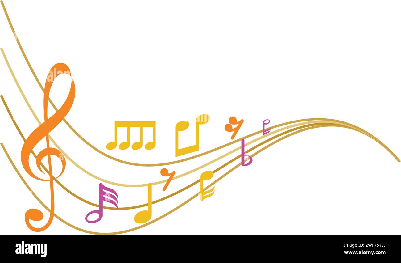 Music note ilustration Icon Vector Stock Vector Image & Art - Alamy