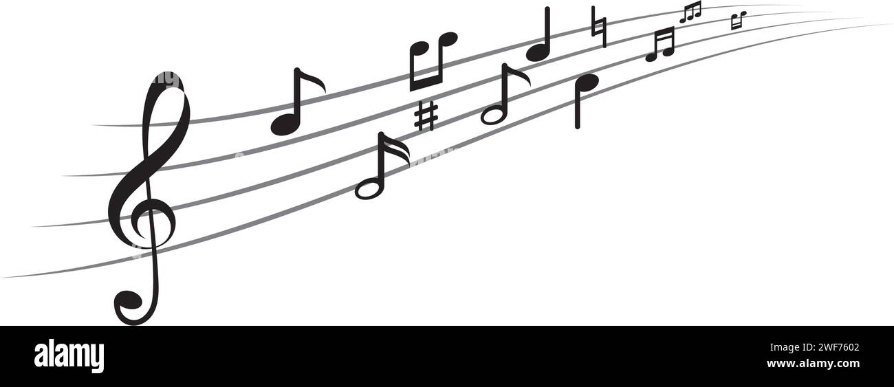 Music note ilustration Icon Vector Stock Vector Image & Art - Alamy