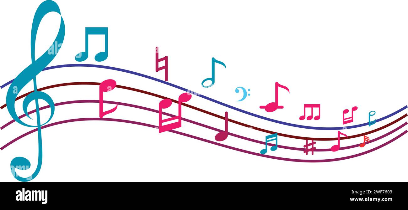 Music note ilustration Icon Vector Stock Vector Image & Art - Alamy
