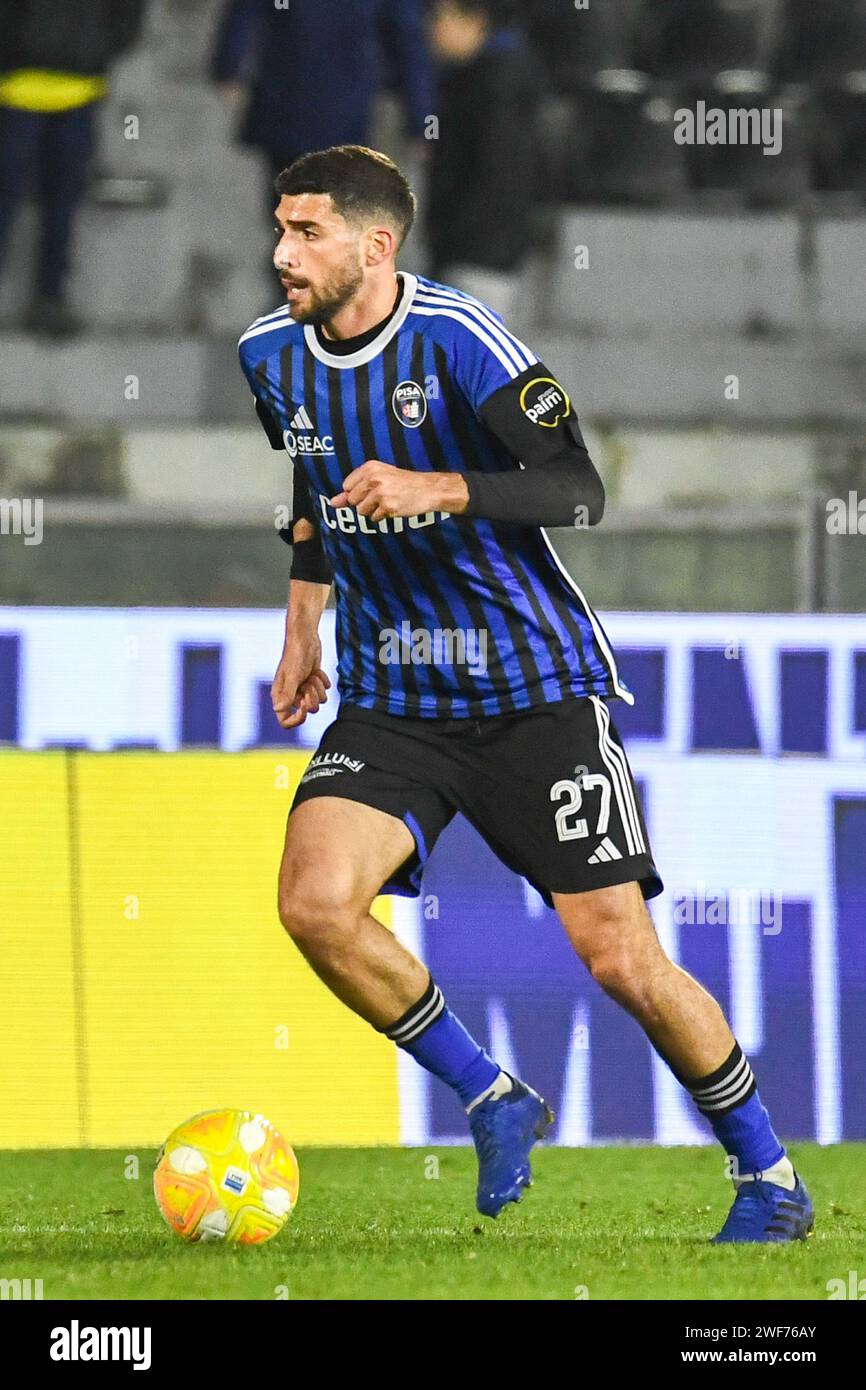 Pisa, Italy. 27th Jan, 2024. Mattia Valoti (Pisa) during Pisa SC vs ...