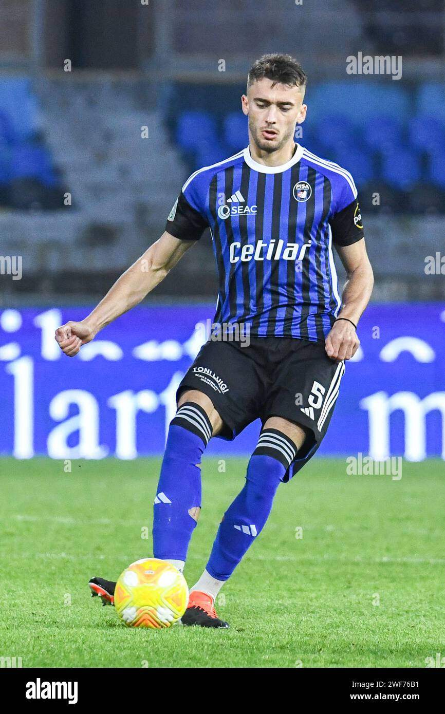 Pisa, Italy. 27th Jan, 2024. Simone Canestrelli (Pisa) during Pisa SC ...