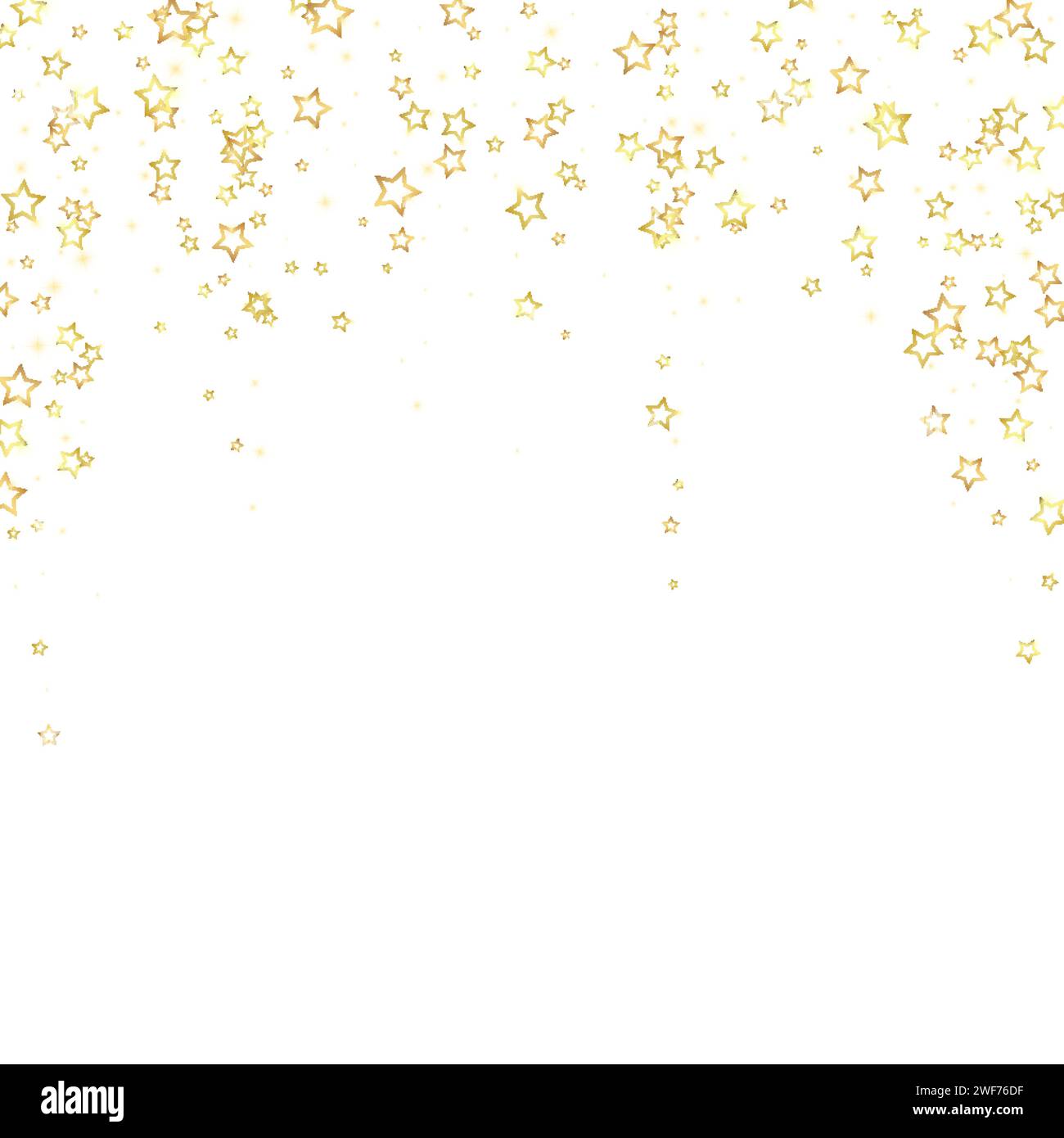 Christmas spirit. Scattered falling stars. Festive christmas confetty ...