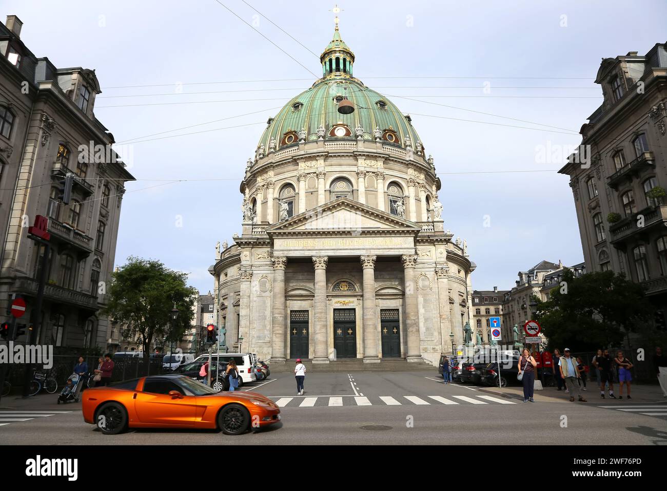 Copenhagen, Denmark - August 17, 2023: Frederik's Church, popularly ...