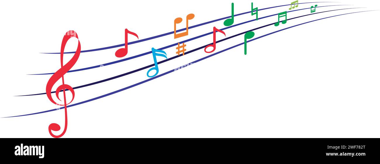 Music note ilustration Icon Vector Stock Vector Image & Art - Alamy