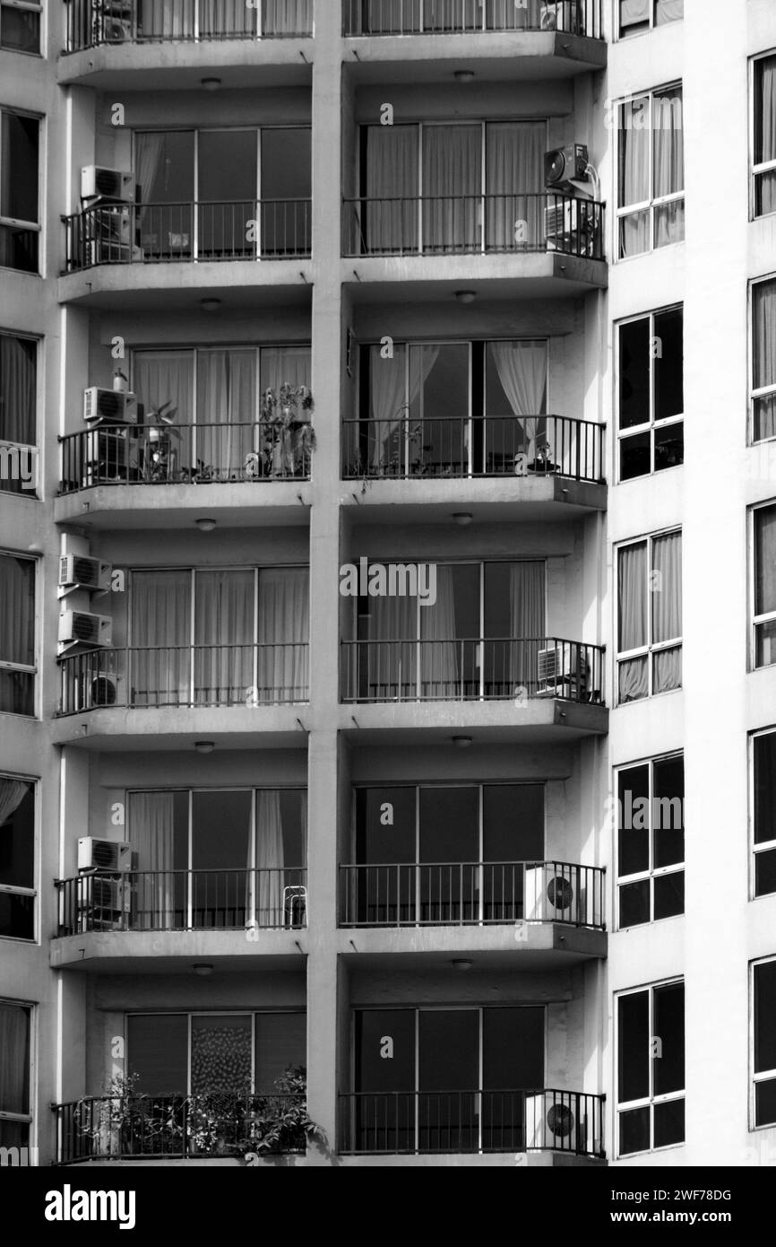 Apartment building in close up Stock Photo - Alamy