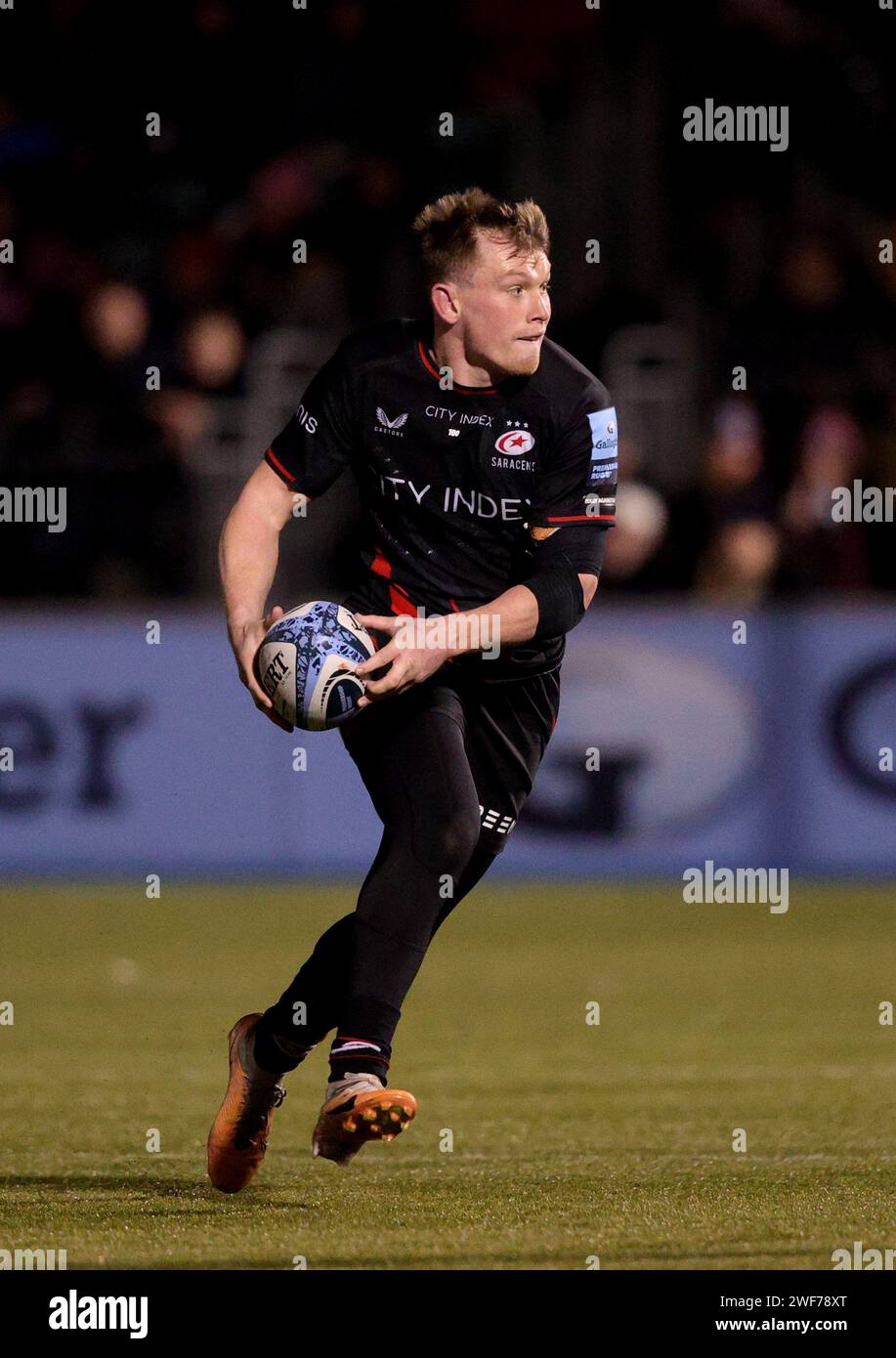 Saracens' Nick Tompkins during the Gallagher Premiership match at the ...