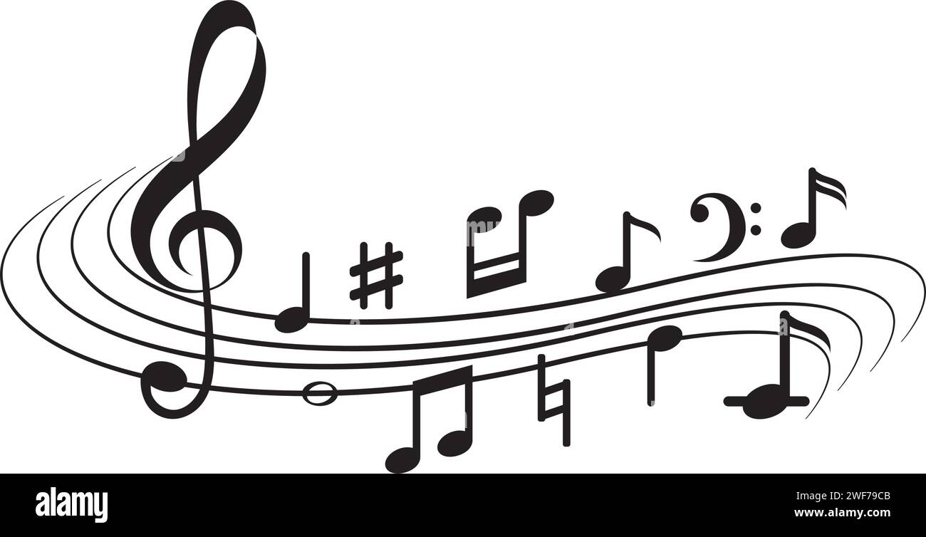 Music note Icon Vector template Stock Vector Image & Art - Alamy