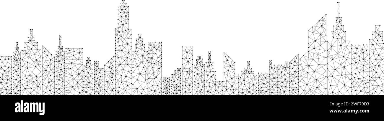 polygon city illustration vector Stock Vector Image & Art - Alamy