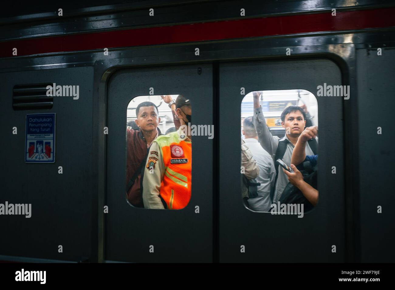Inside metro train hi-res stock photography and images - Alamy