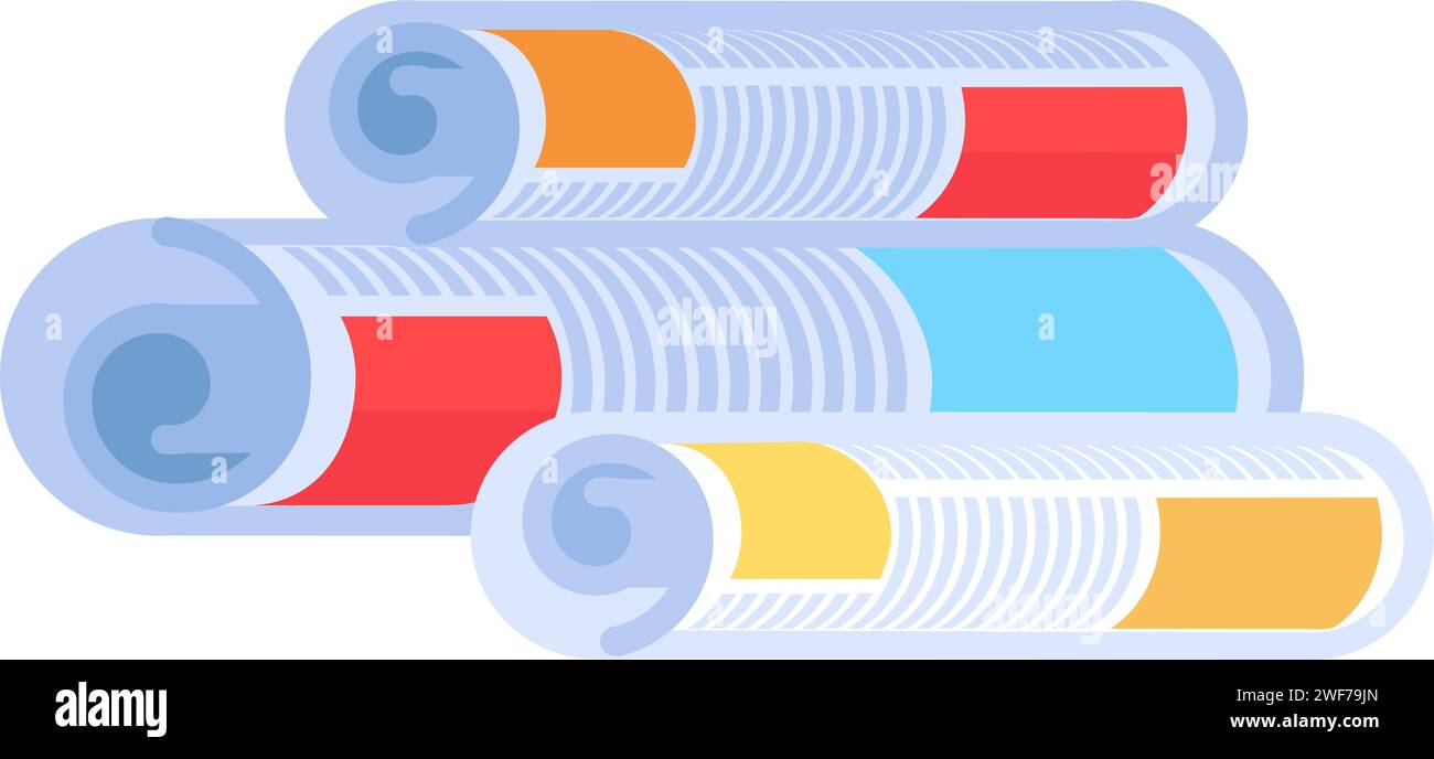 Rolled up newspapers Stock Vector Images - Alamy