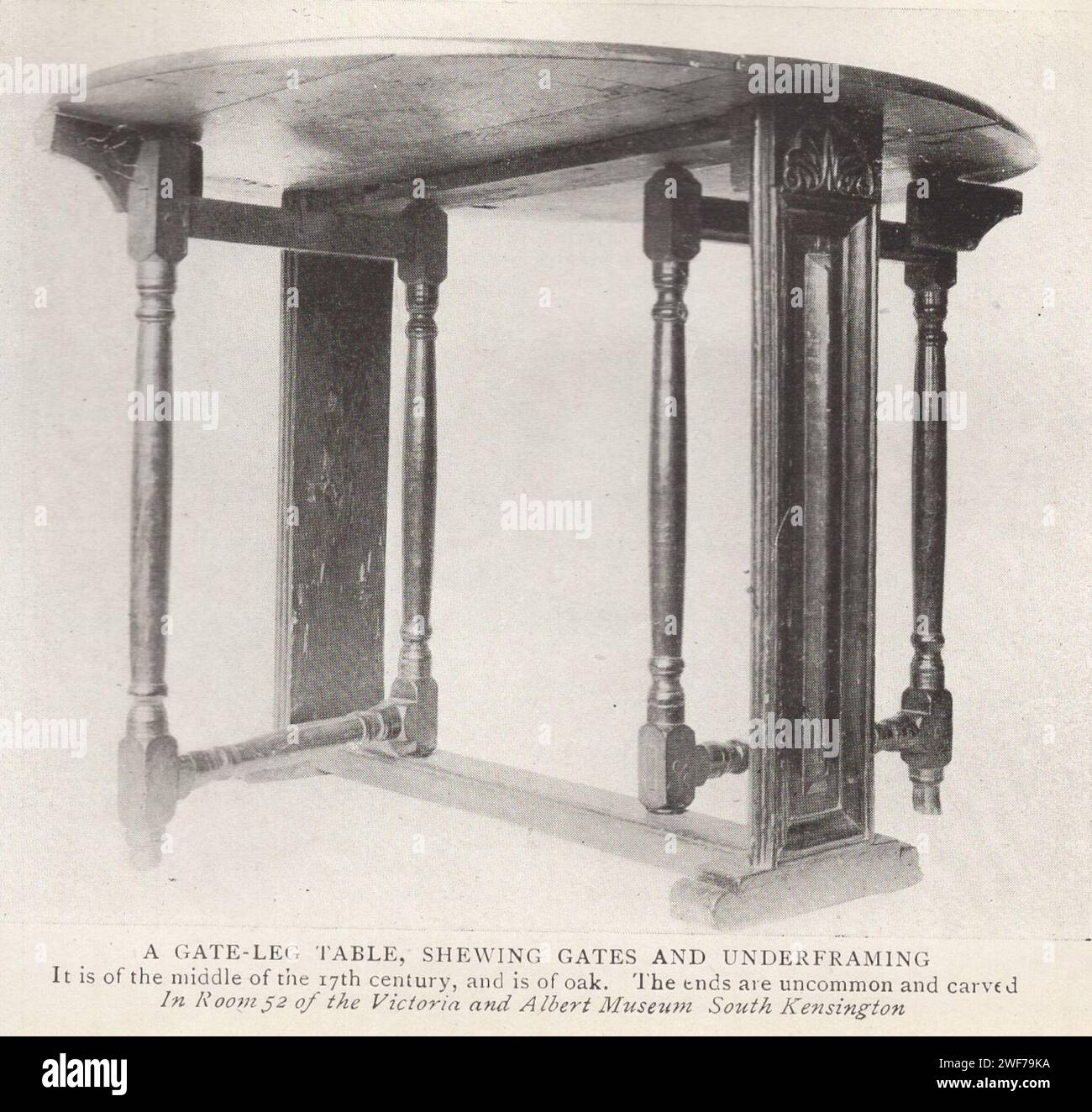 17th century english oak gate leg table hi-res stock photography and ...