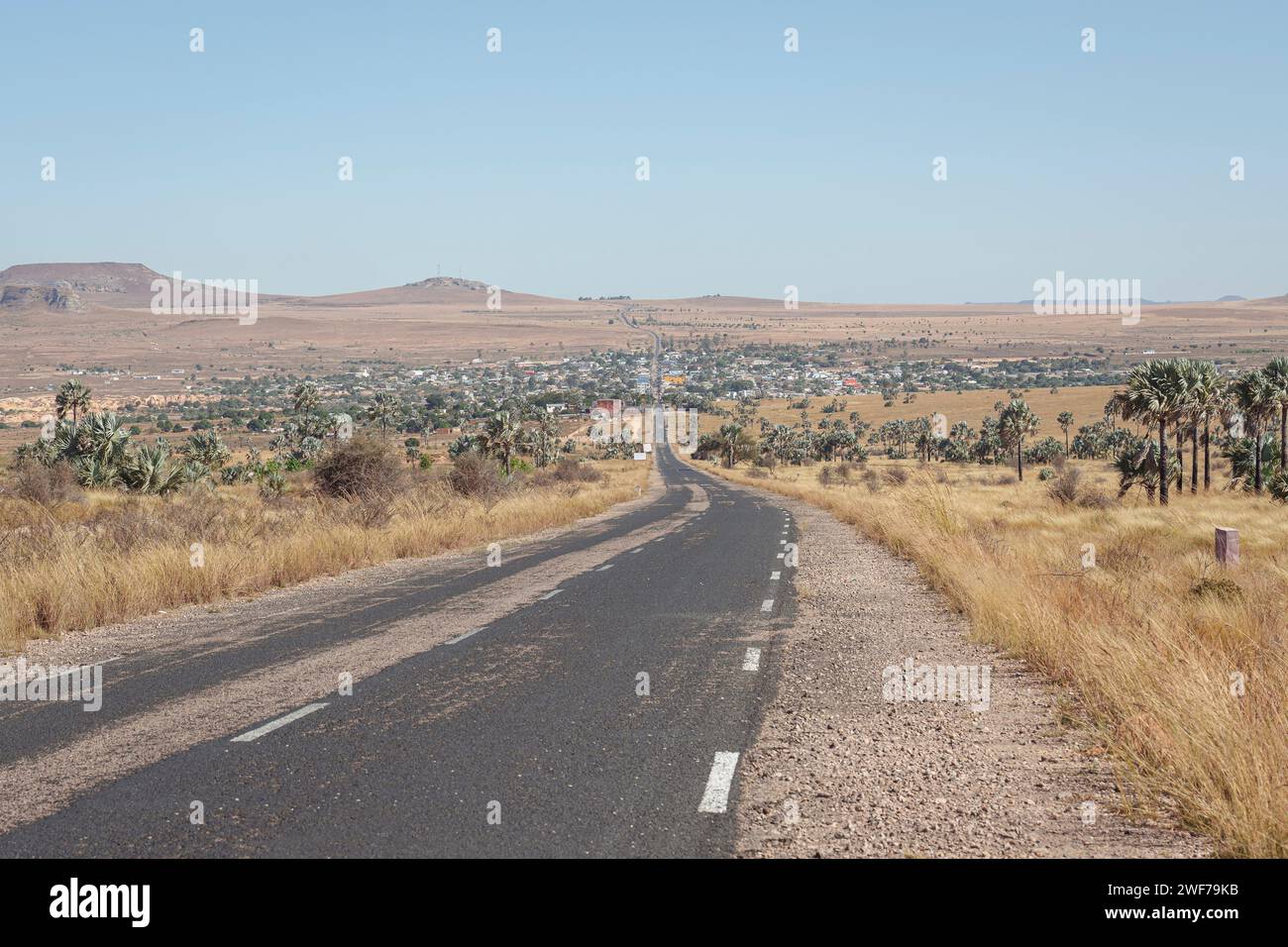 Ilakaka town and RN7, south of Madagascar Stock Photo - Alamy