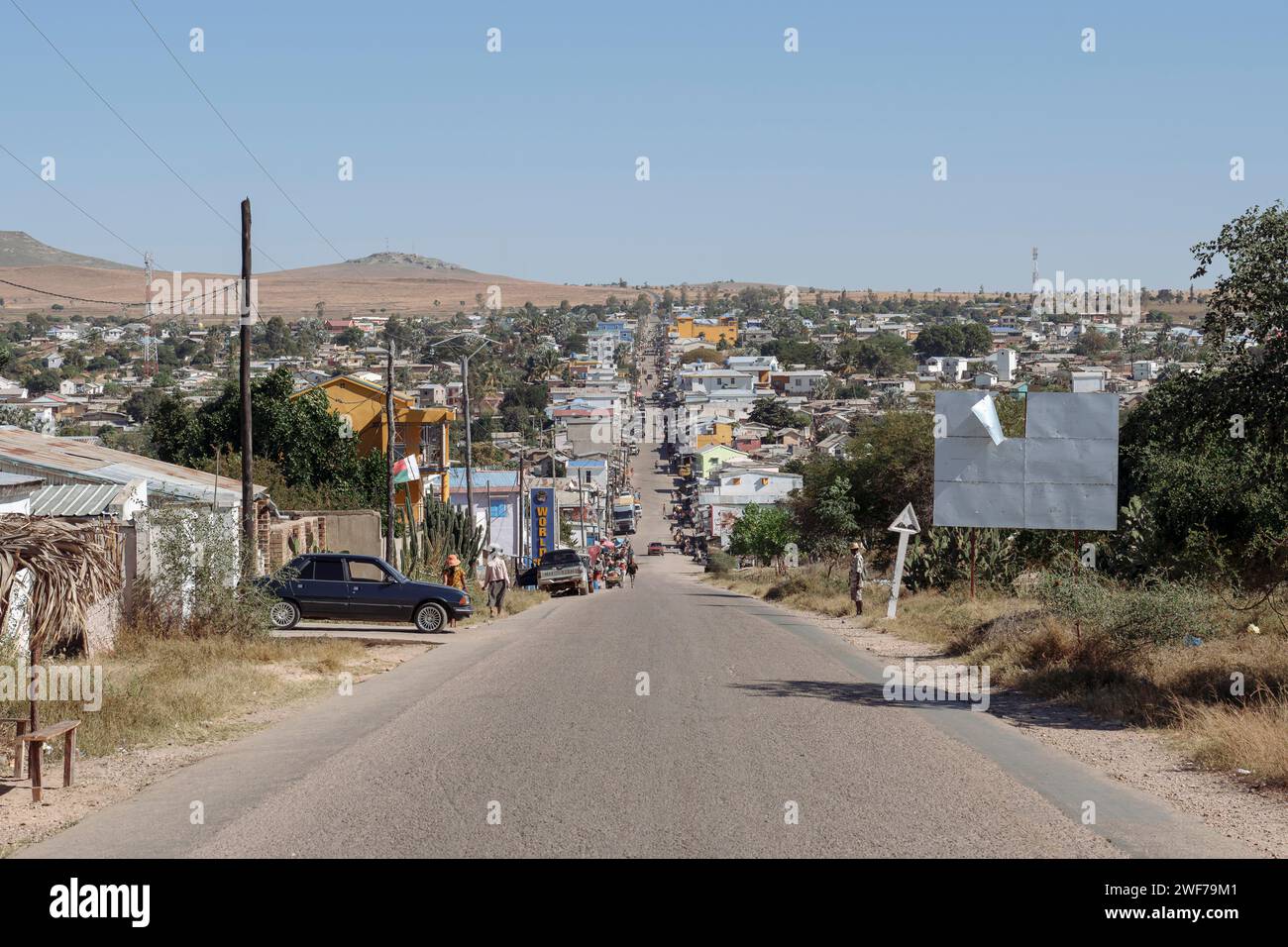Ilakaka town and RN7, south of Madagascar Stock Photo - Alamy