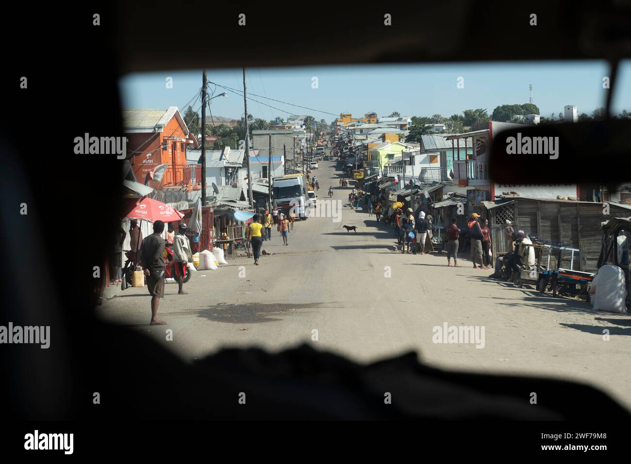 Ilakaka town and RN7, south of Madagascar Stock Photo - Alamy