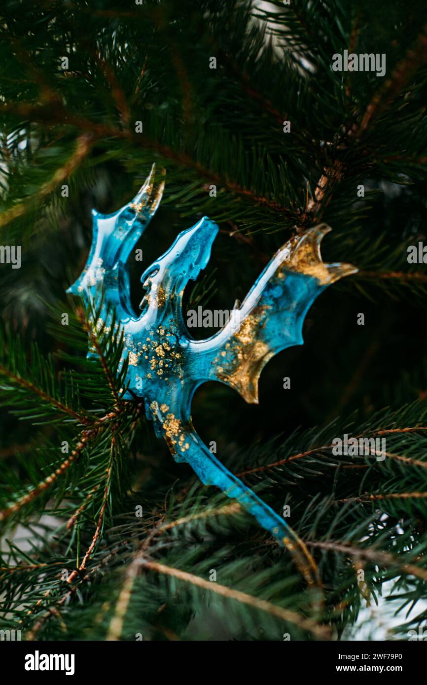 Resin Dragon Epoxy dragon ornament, symbolizing the upcoming 2024 ...