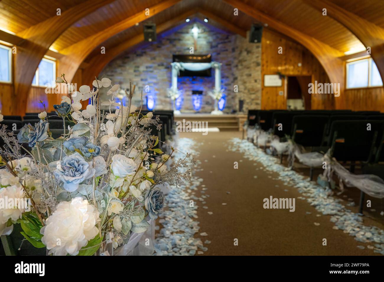 A wedding album cover in gold tones, embossed with 'MR & MRS' alongside ...