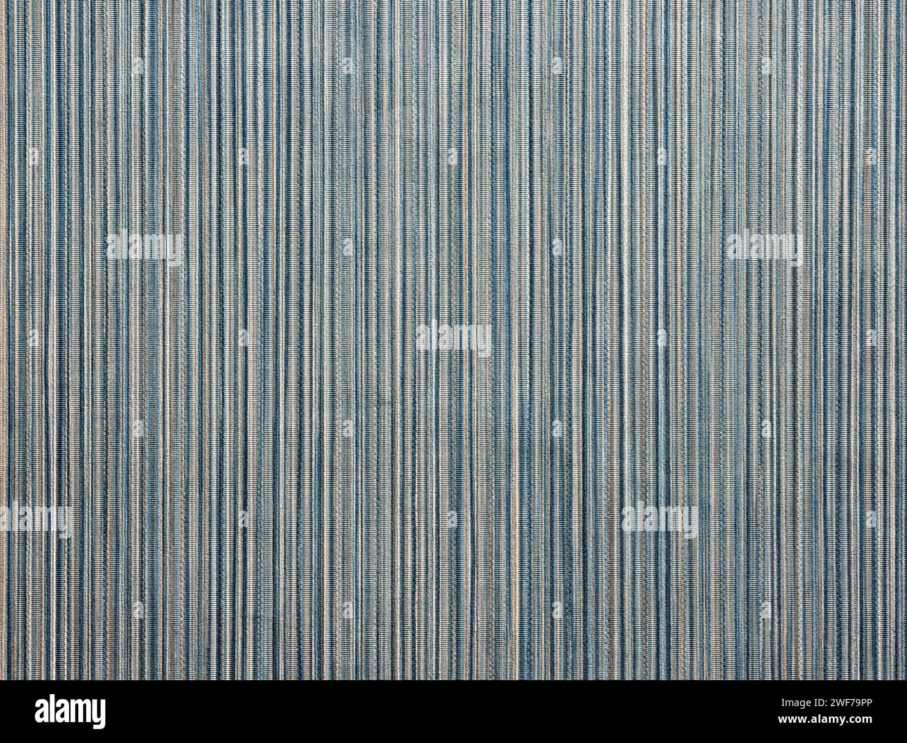Abstract blue textured canvas with vertical lines background or ...