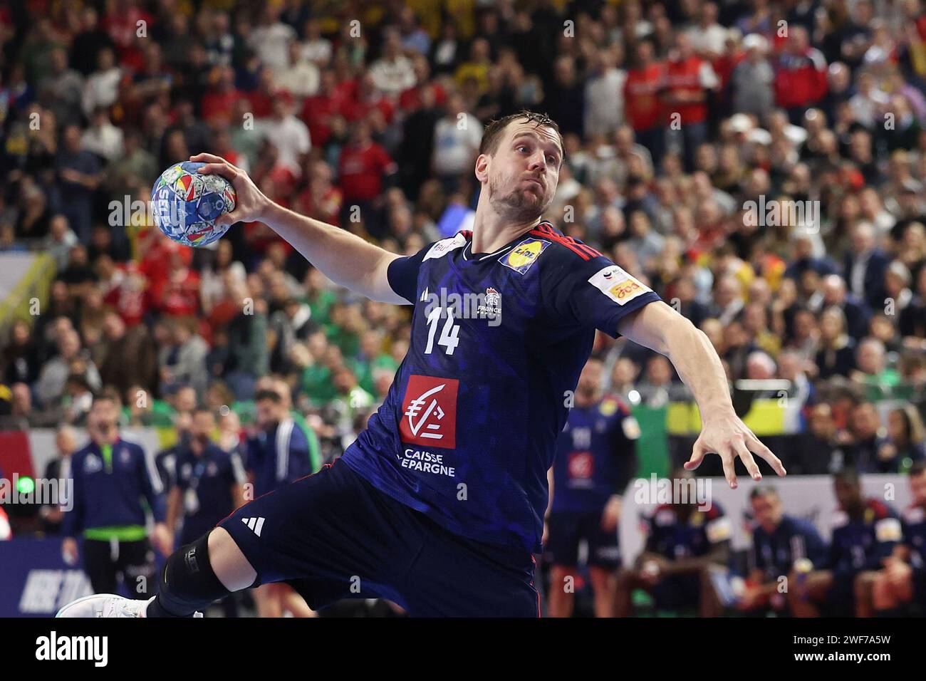 COLOGNE, GERMANY - JANUARY 28 Lanxess Arena, Men's EHF Euro 2024 Final ...