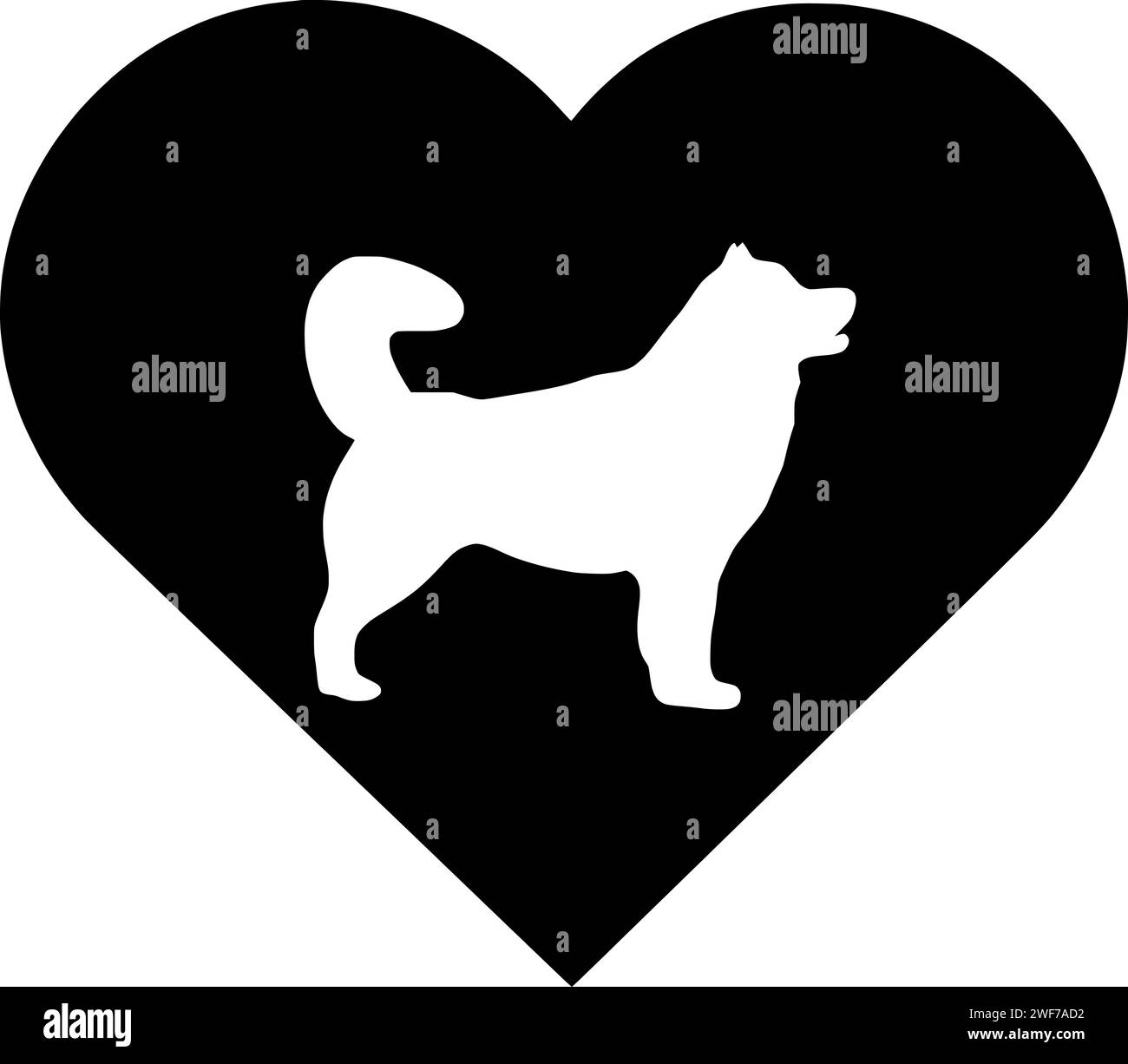 Dog valentines day look Stock Vector Images - Alamy