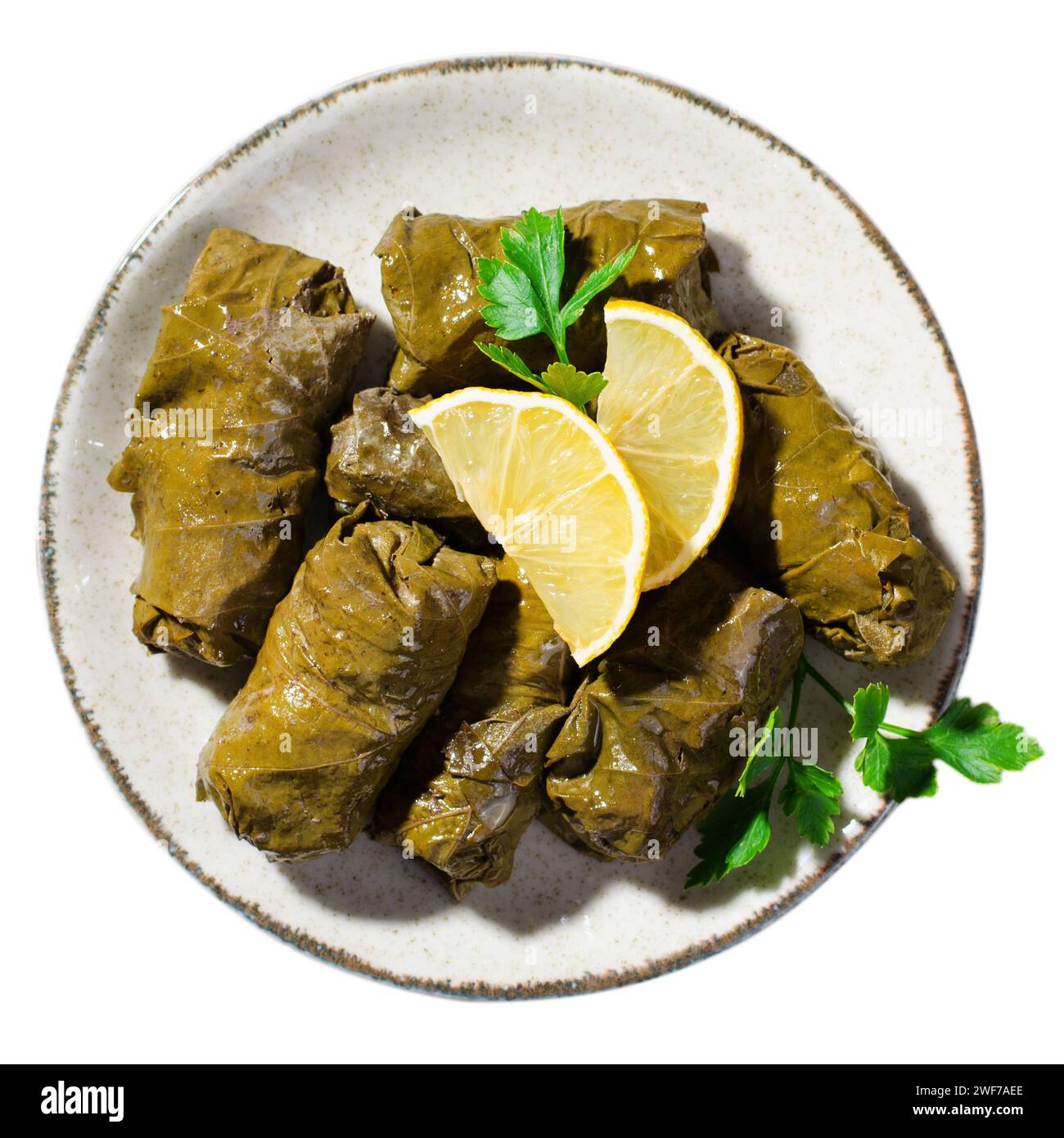 Dolma on plate Cut Out Stock Images & Pictures - Alamy