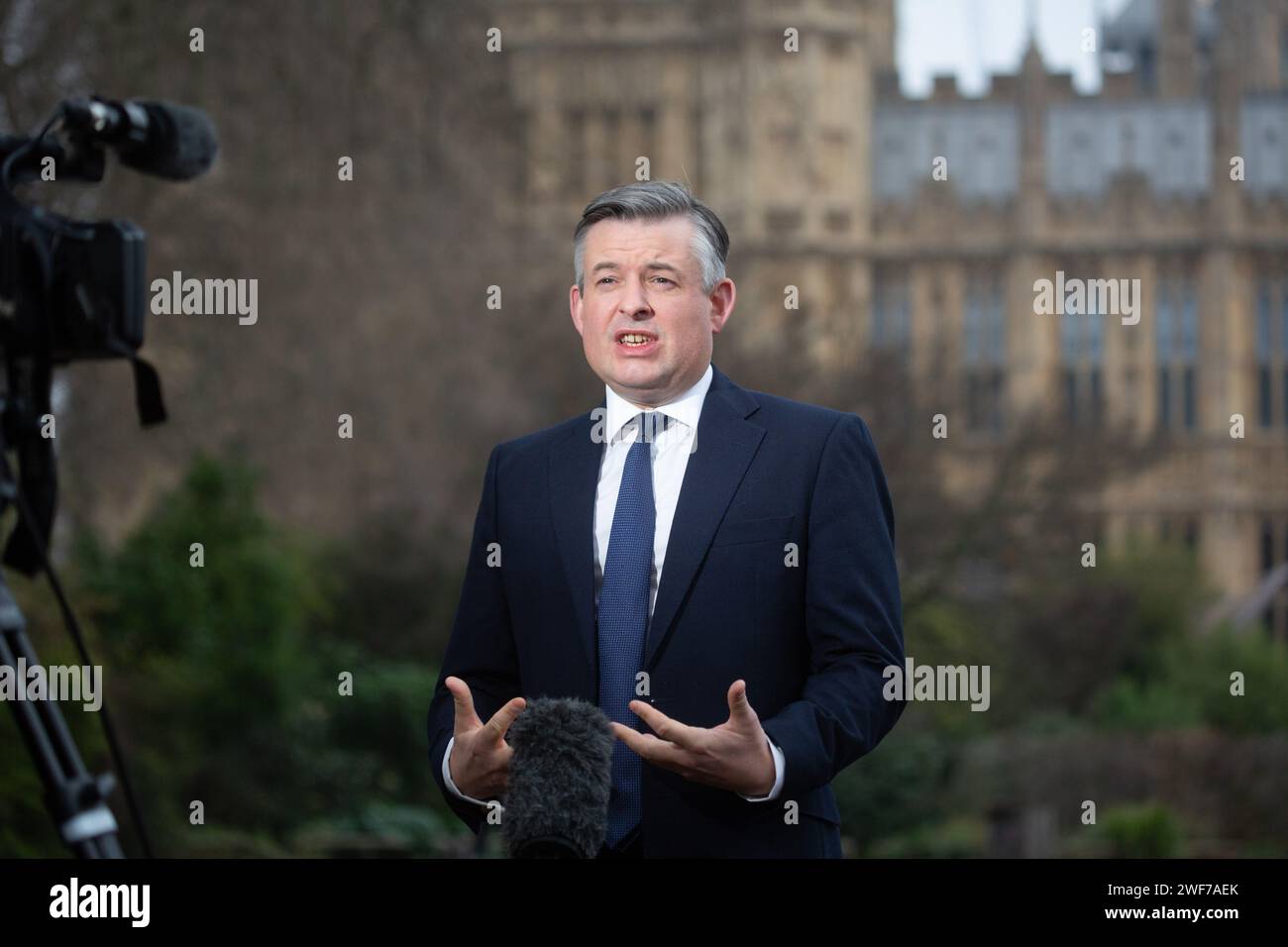 London, England, UK. 29th Jan, 2024. Shadow Paymaster General JONATHAN ...
