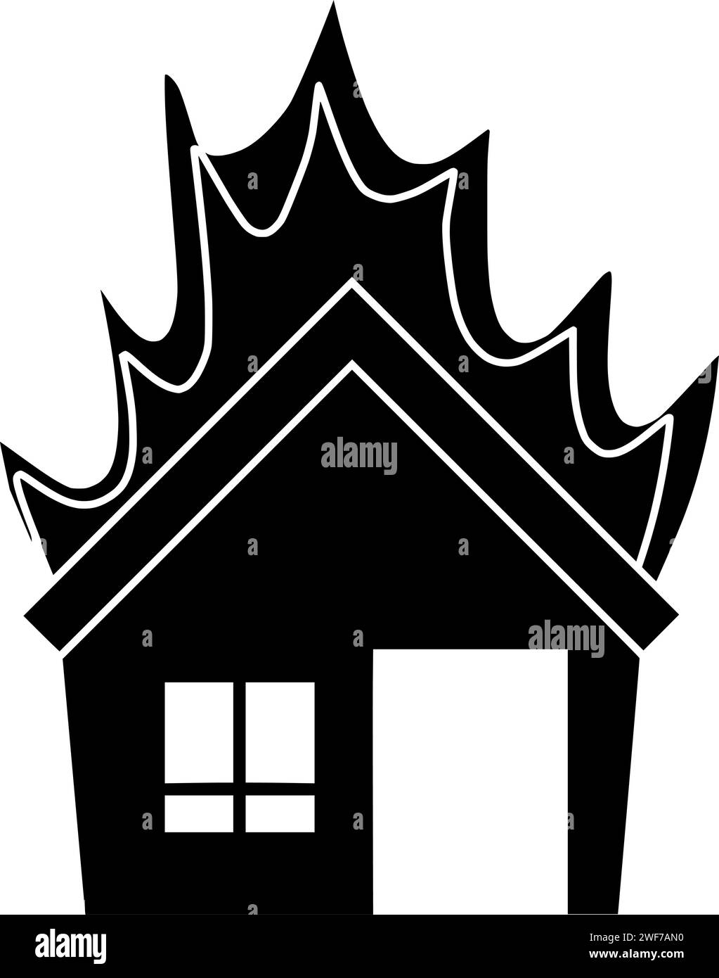 House fire logo hi-res stock photography and images - Alamy