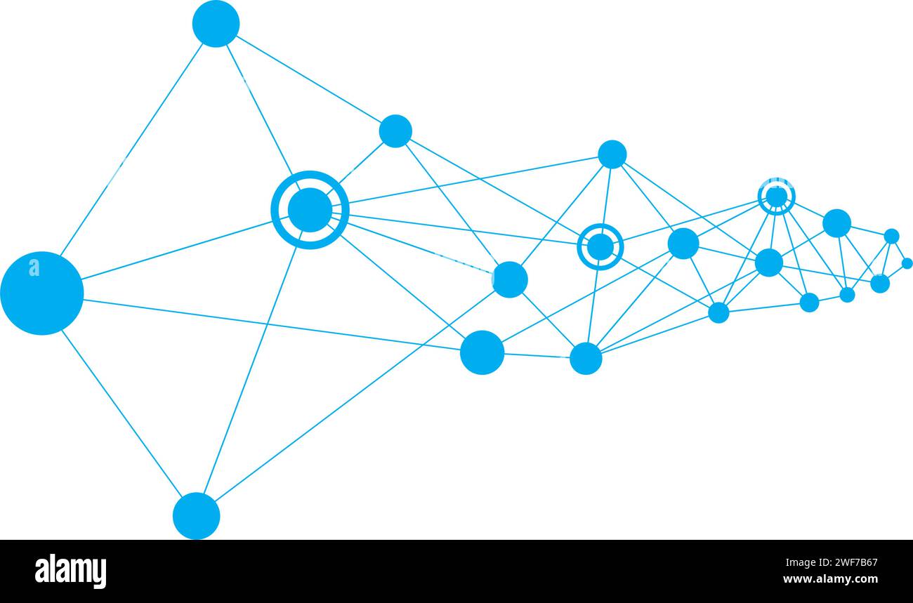 Connecting lines, illustration Stock Vector Images - Alamy