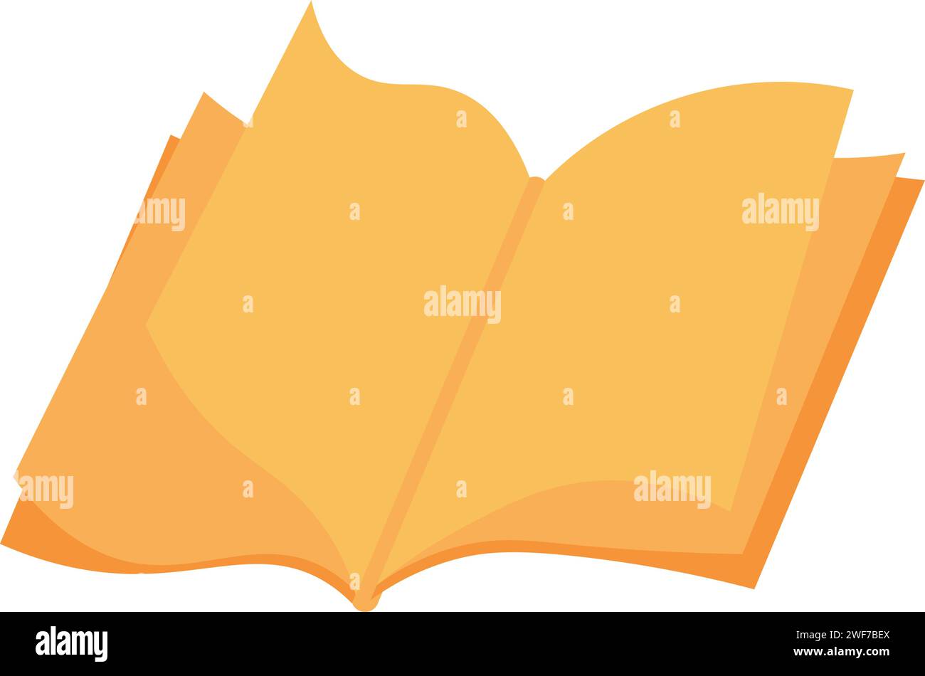 Sorting of paper and office waste. Old open book with yellowed pages ...