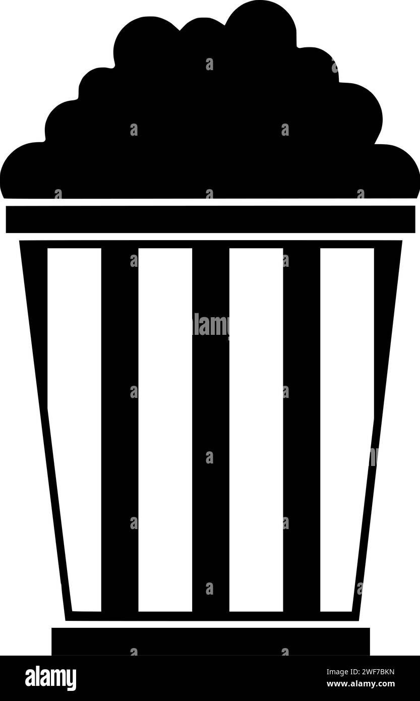 Popcorn Bucket Silhouette at Bruce Macias blog