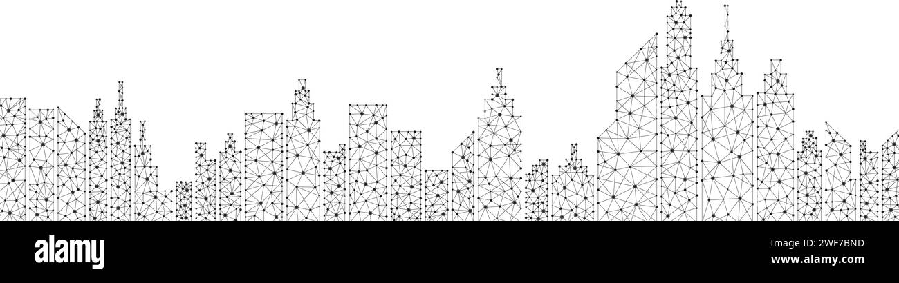 polygon city illustration vector Stock Vector Image & Art - Alamy