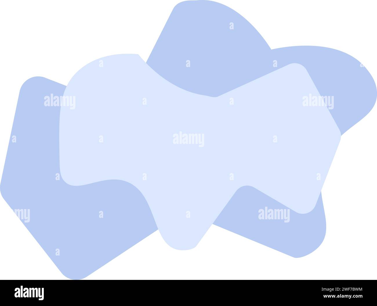 Sorting of paper and office waste. Crumpled wad of white paper sheet ...