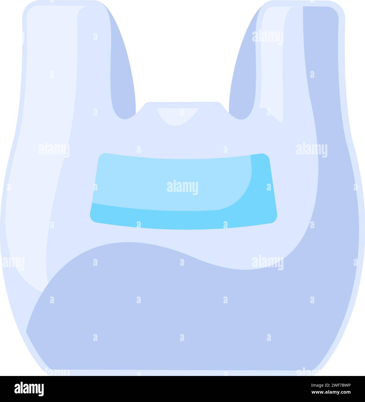 PVC cellophane shopping bag with handles separation. Recycling of ...