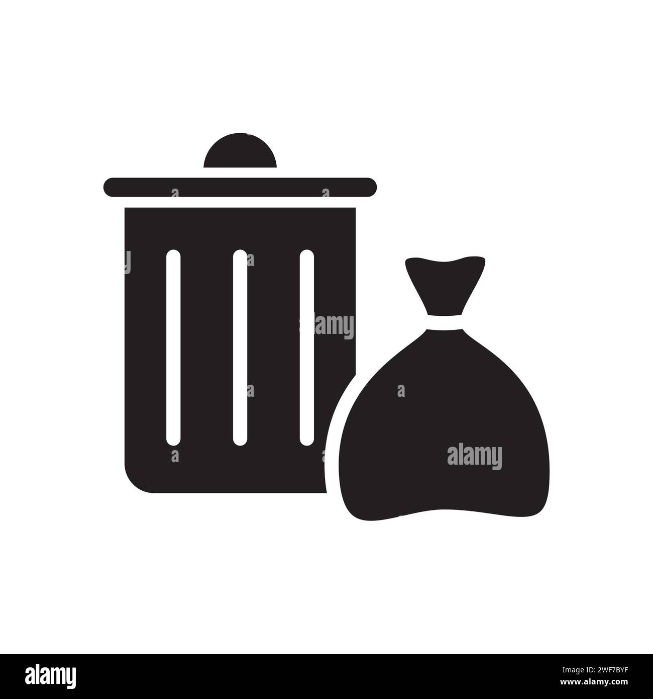 Litter bin landfill recycling Stock Vector Images - Alamy