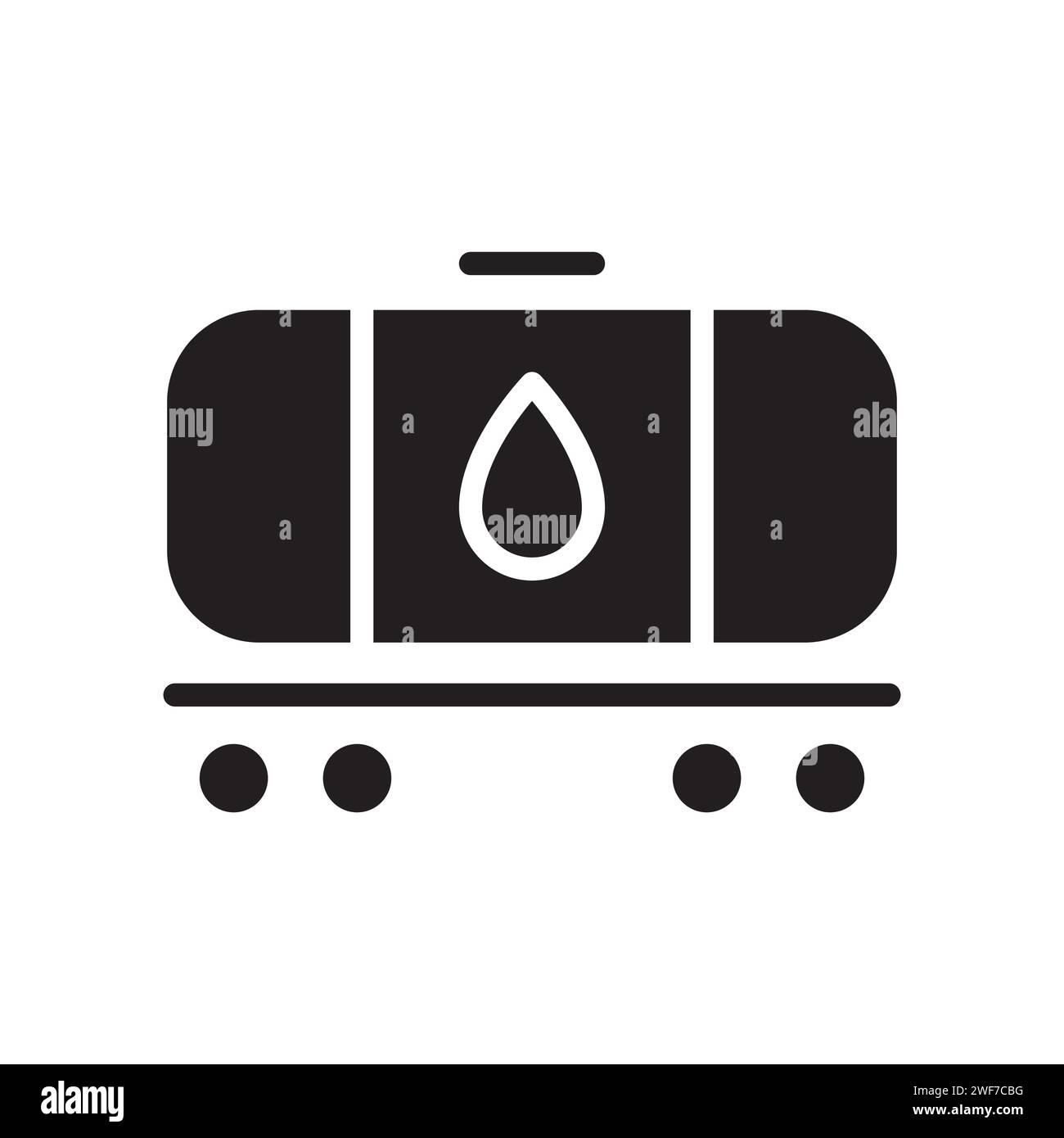 Fuel Truck glyph vector icon Stock Vector Image & Art - Alamy