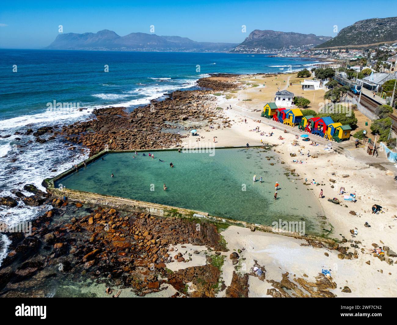 St James tidal pool and St James Beach, St James, Cape Town, South ...