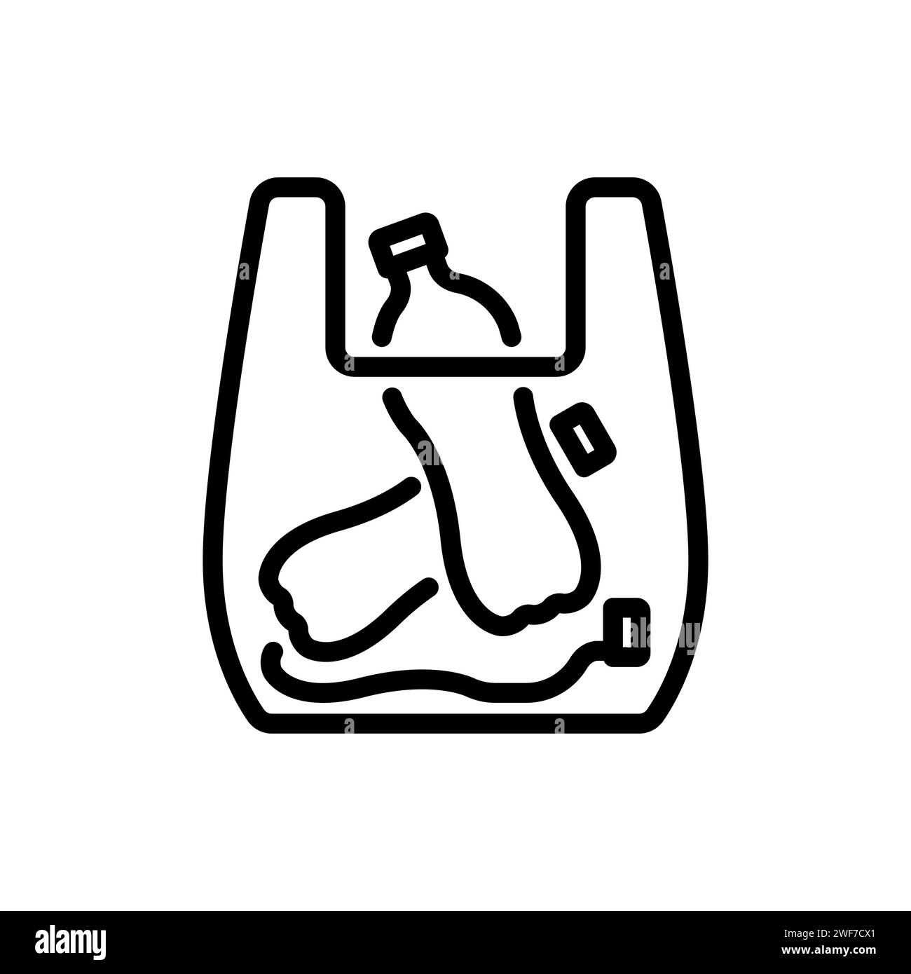 Plastic Pollution outline vector icon Stock Vector Image & Art - Alamy