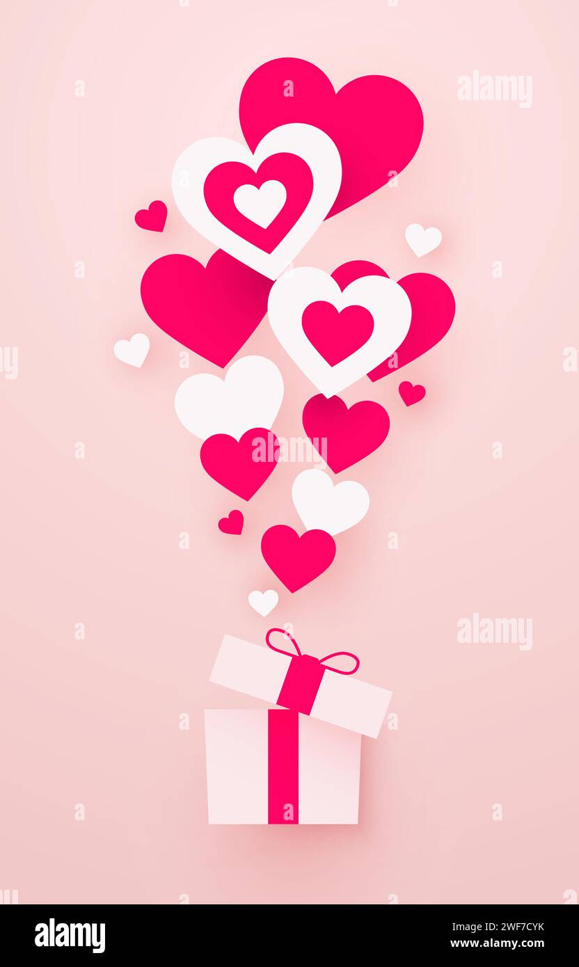 Simple valentine day background Stock Vector Images - Alamy