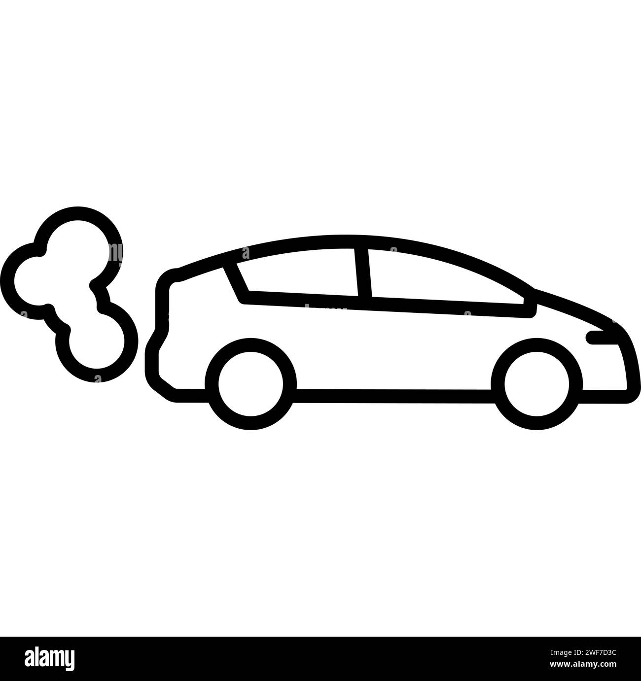 Car Pollution outline vector icon Stock Vector Image & Art - Alamy
