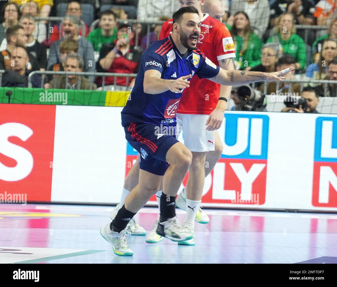 Cologne, France. 28th Jan, 2024. Hugo Descat of France during the Men's ...