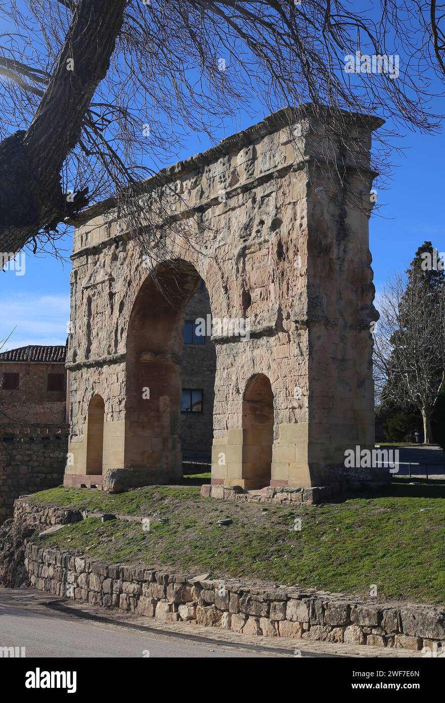 Roman arch of Medinaceli. Triumphal arch. Constructed in stone ...
