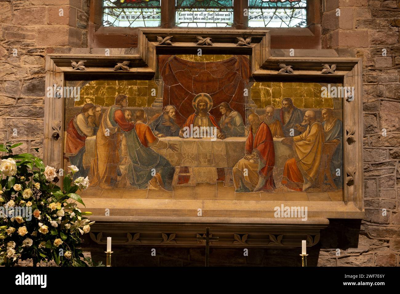 Last Supper reredos, St. Mary`s Church, Barby, Northamptonshire ...