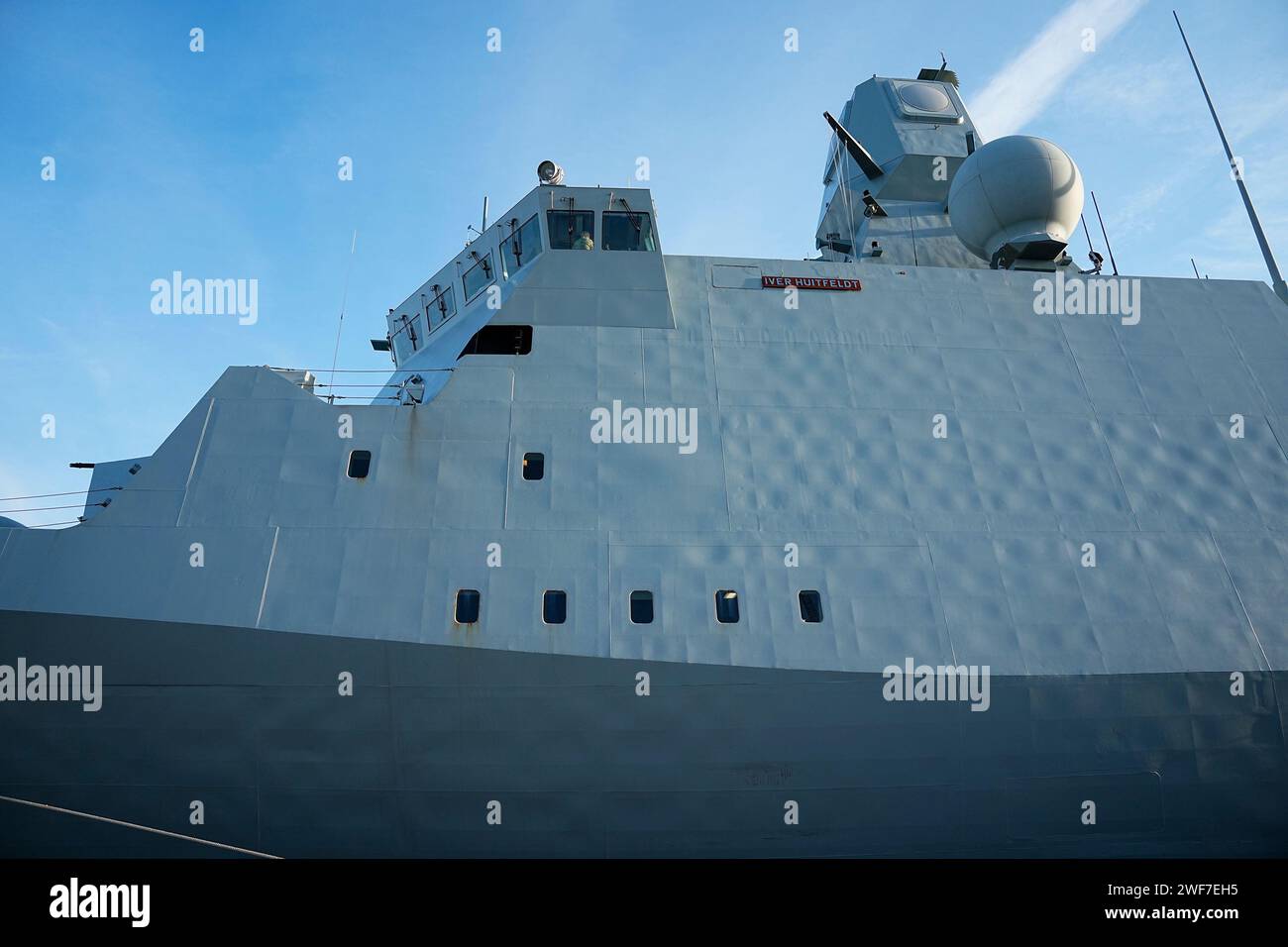 Korsoer, Denmark. 29th Jan, 2024. The Danish frigate Iver Huitfeldt ...