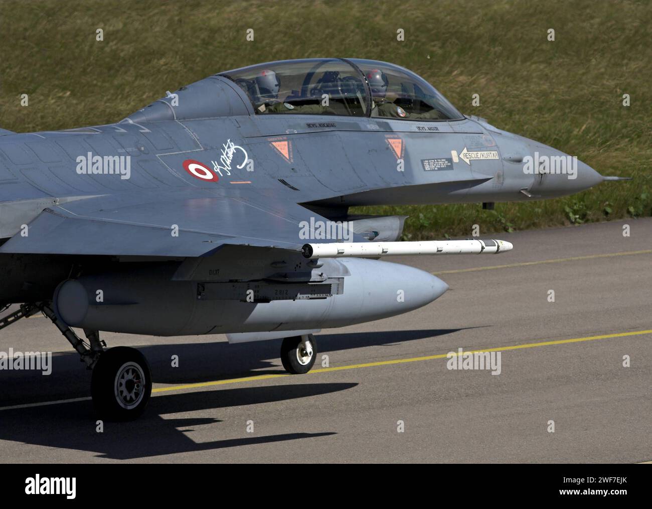 Ein Kampfflugzeug der türkischen Luftwaffe vom Typ Lockheed Martin F ...