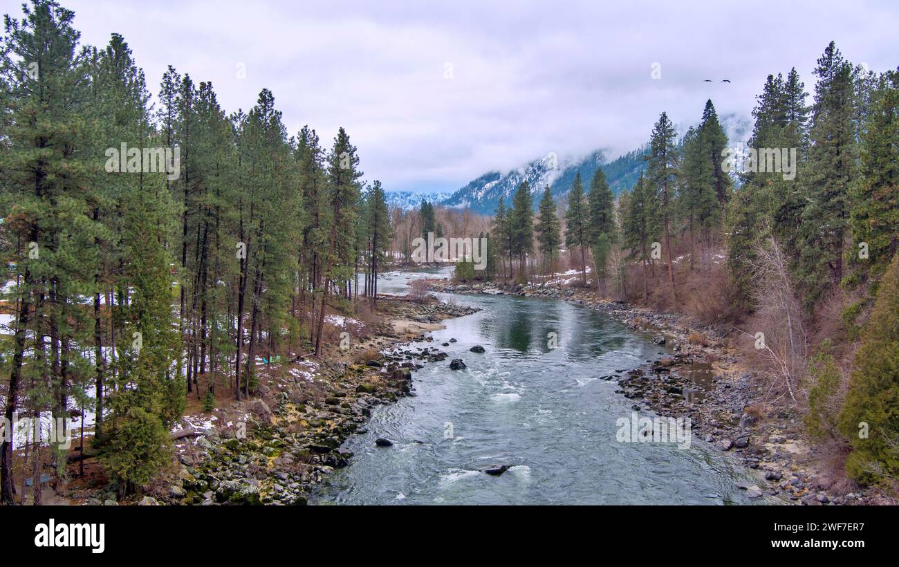 Wenatchee river winter hi-res stock photography and images - Alamy