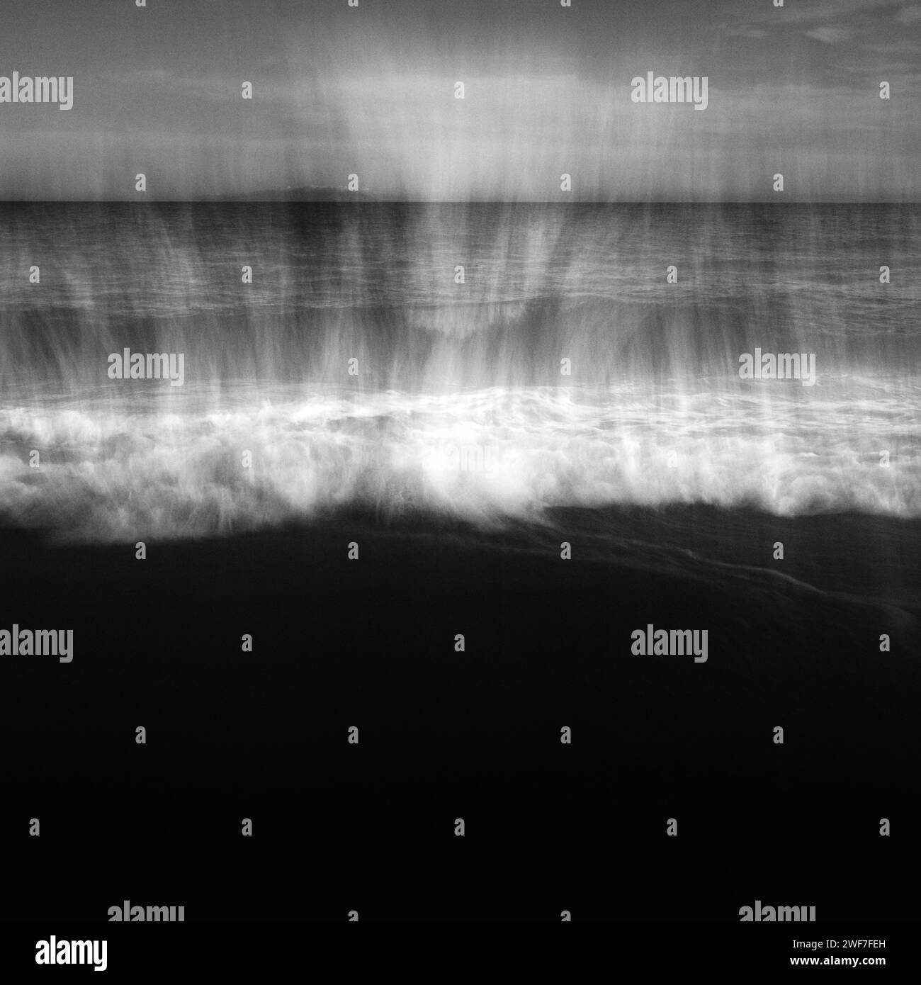 Abstract long exposure shot of the sea, Kanagawa Stock Photo - Alamy
