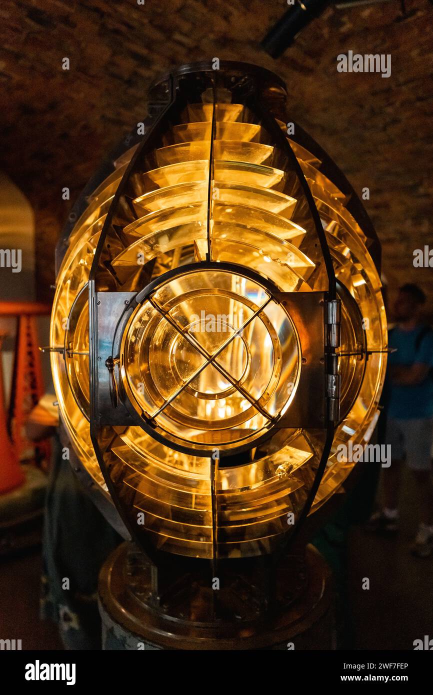 lighthouse lamp on display 1 Stock Photo - Alamy