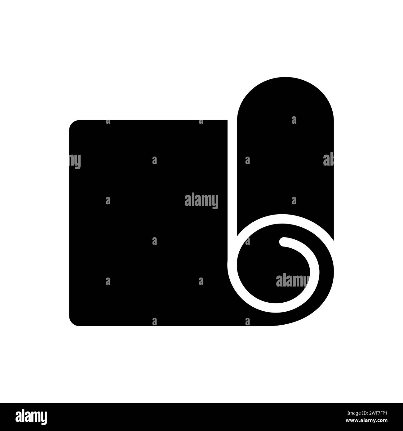 Roll of carpet isolated Stock Vector Images - Alamy