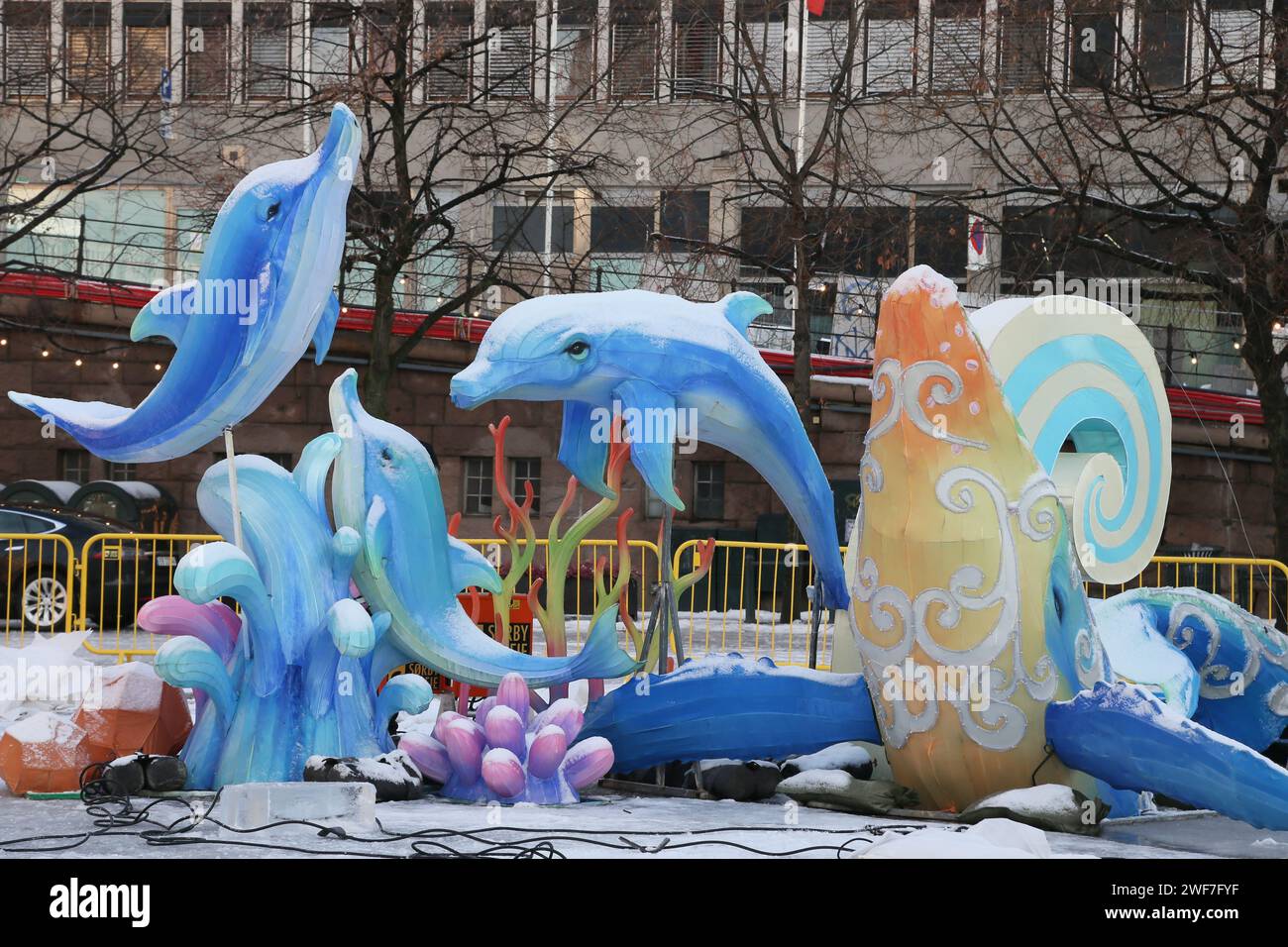 (240129) -- OSLO, Jan. 29, 2024 (Xinhua) -- This photo taken on Jan. 27 ...